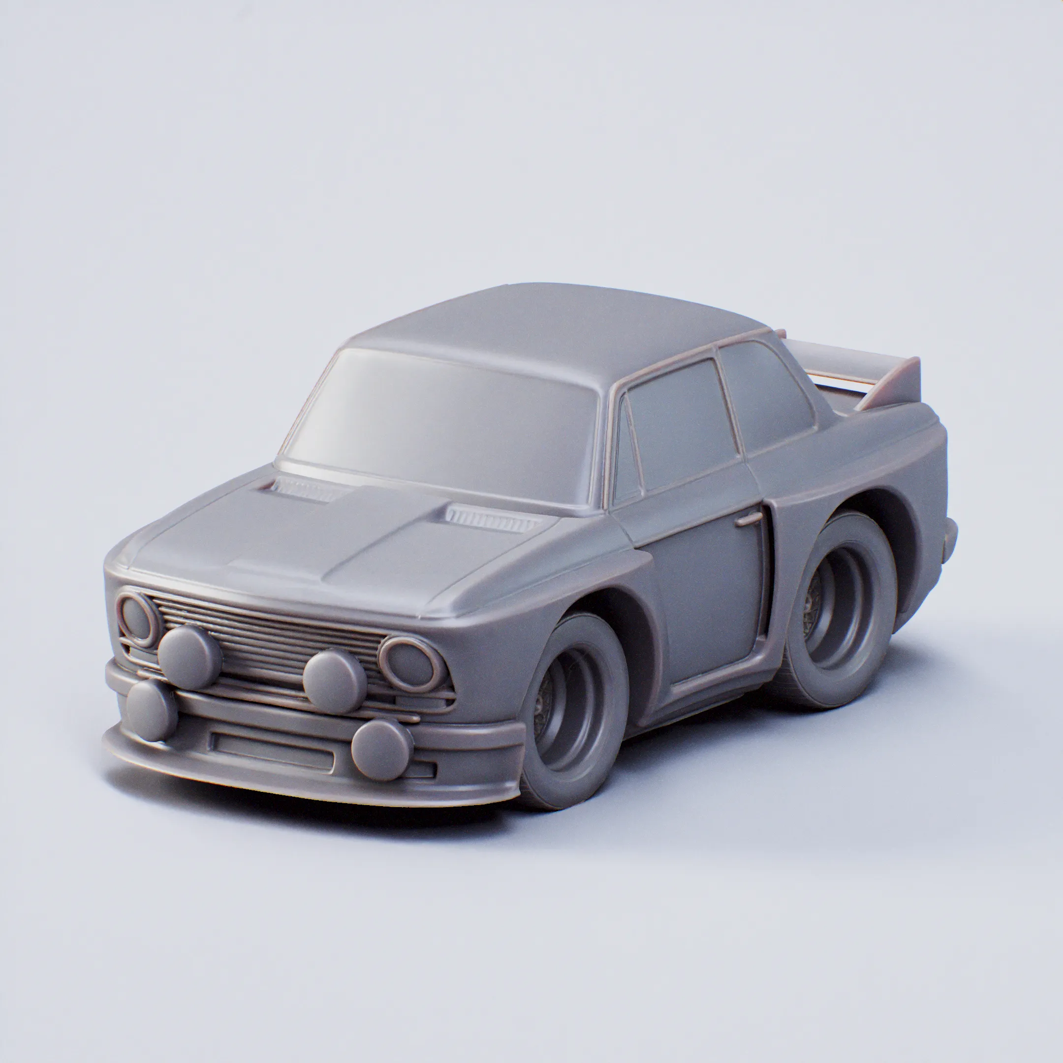 Vehicles & Machinery STL Download - Alpina racing car Bmw 1600 Chibi ...