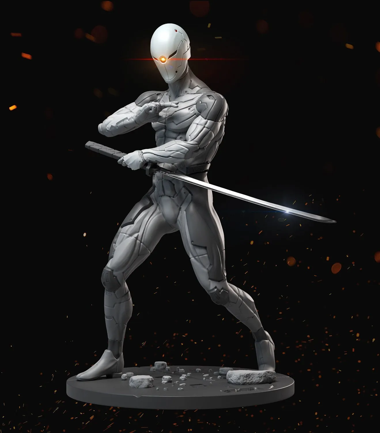 Characters & Creatures STL Download - Grey Fox Metal Gear Solid 2 ...