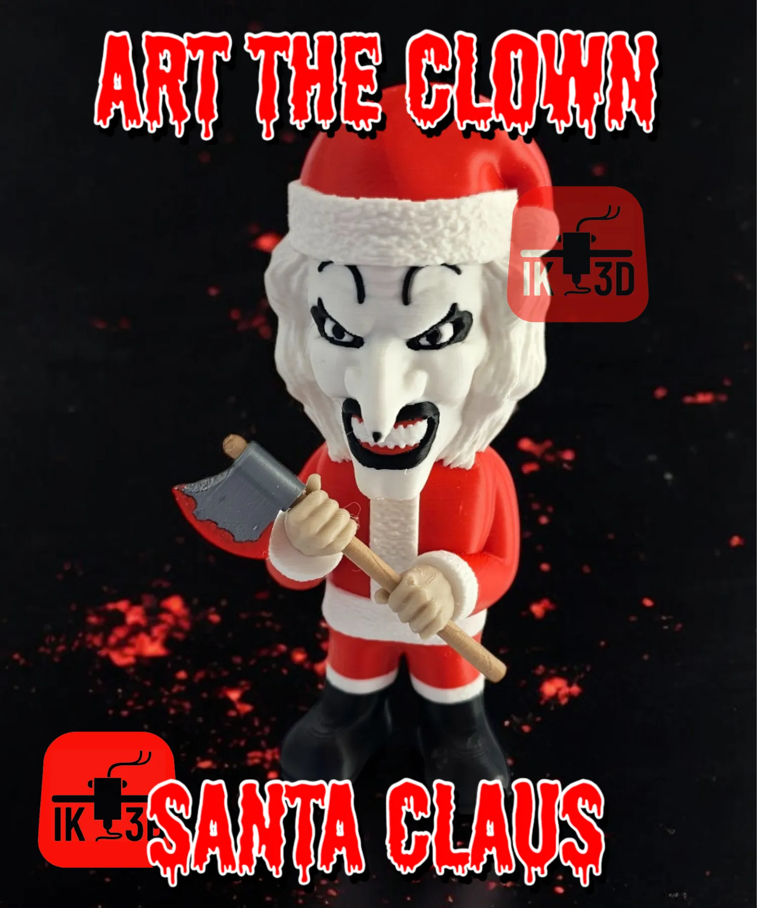 Other STL Download - Art The Clown Santa Claus / Horror Mini / 3MF ...