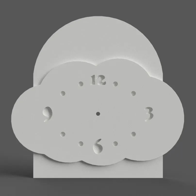 Other STL Download - cloud clock for desk - wallby HIve