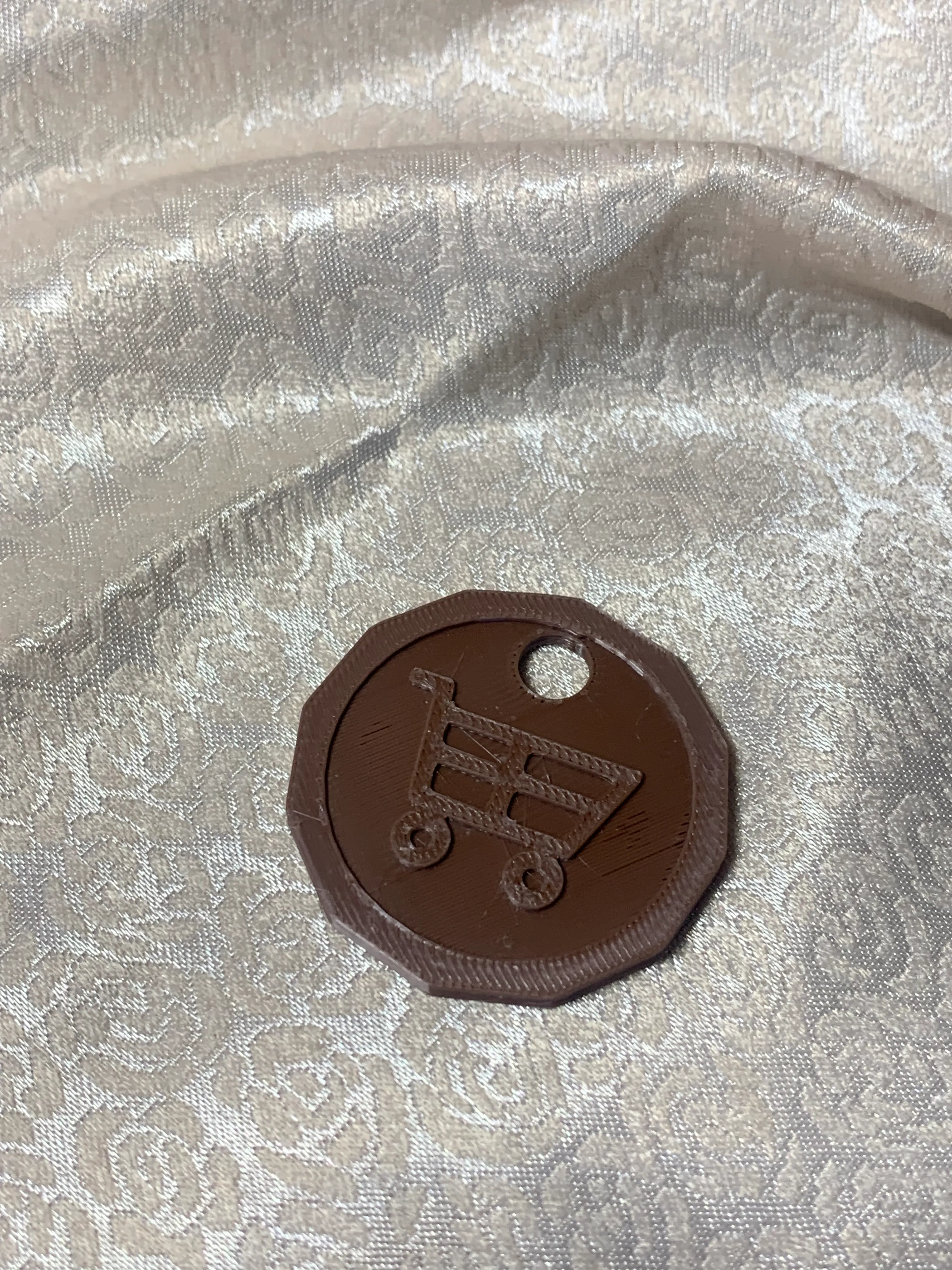 UK Shopping Trolley Token New Pound Coin Shape Tesco | 3D models ...