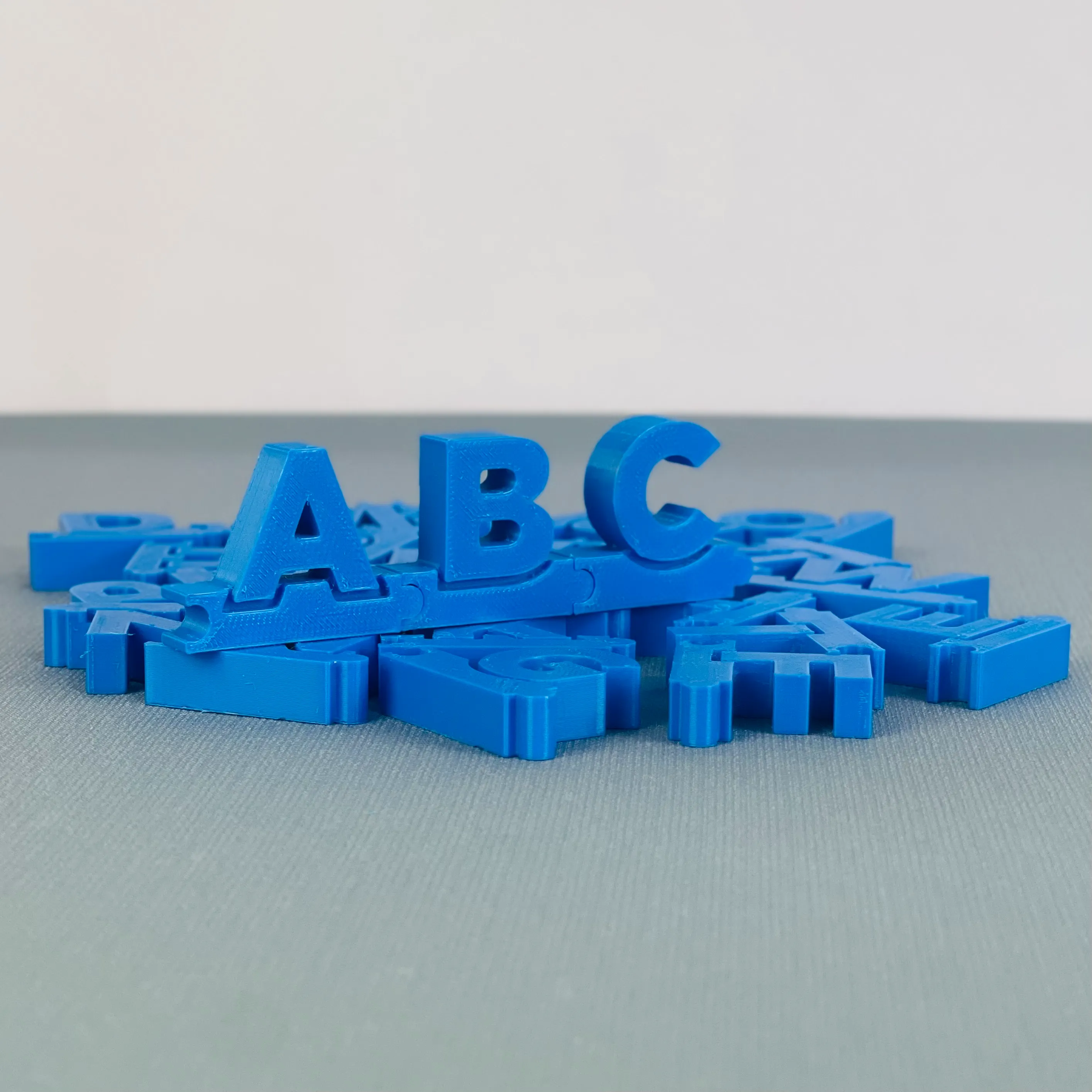 3D ALPHABET FOR KIDS - CONNECTABLE LETTERS. | 3D models download ...