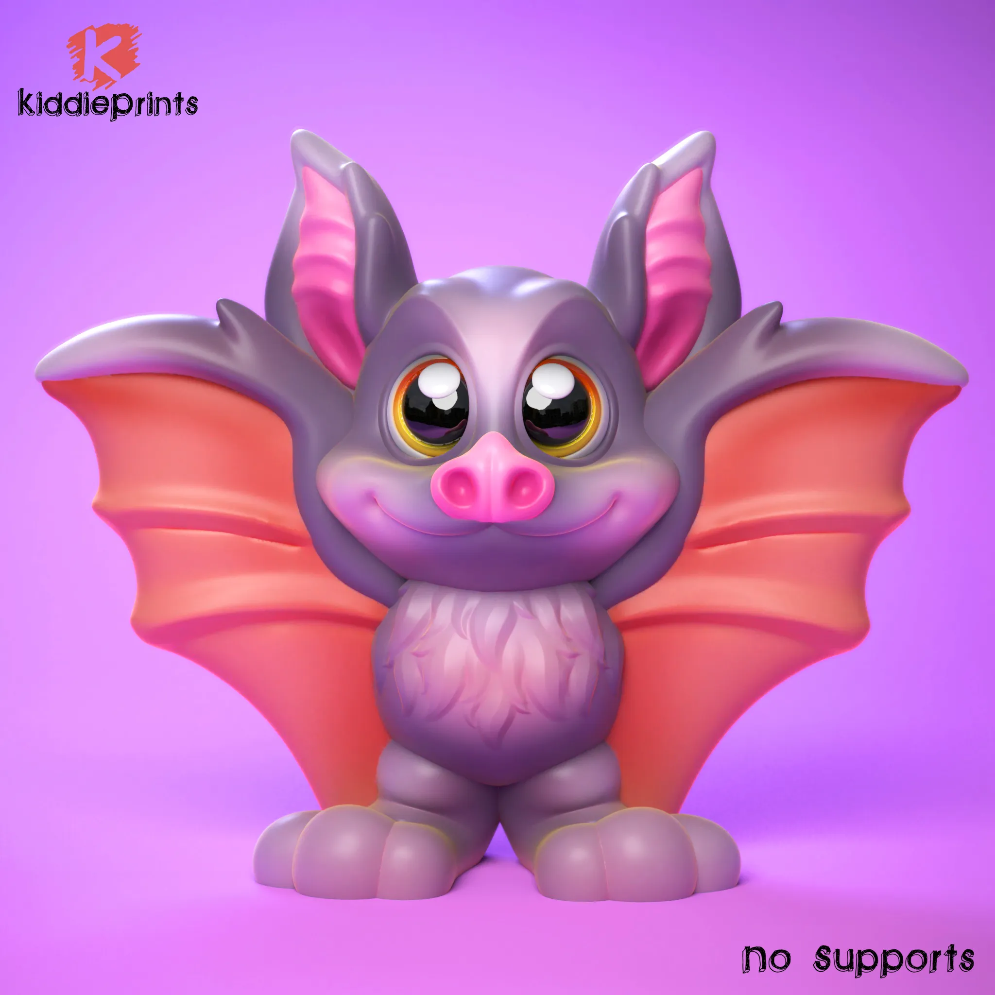 Characters & Creatures STL Download - Cute BAT (no supports )by ...