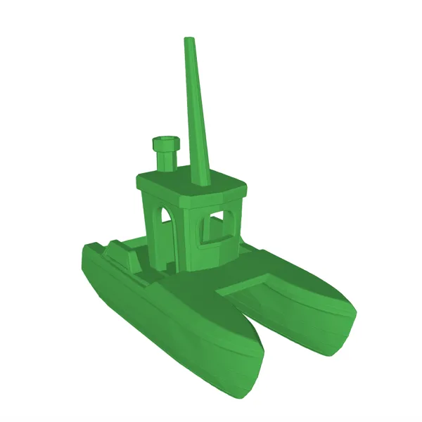 3D Printer Files | 3MF File | Catamaran Benchy Test Boat | Creality Cloud