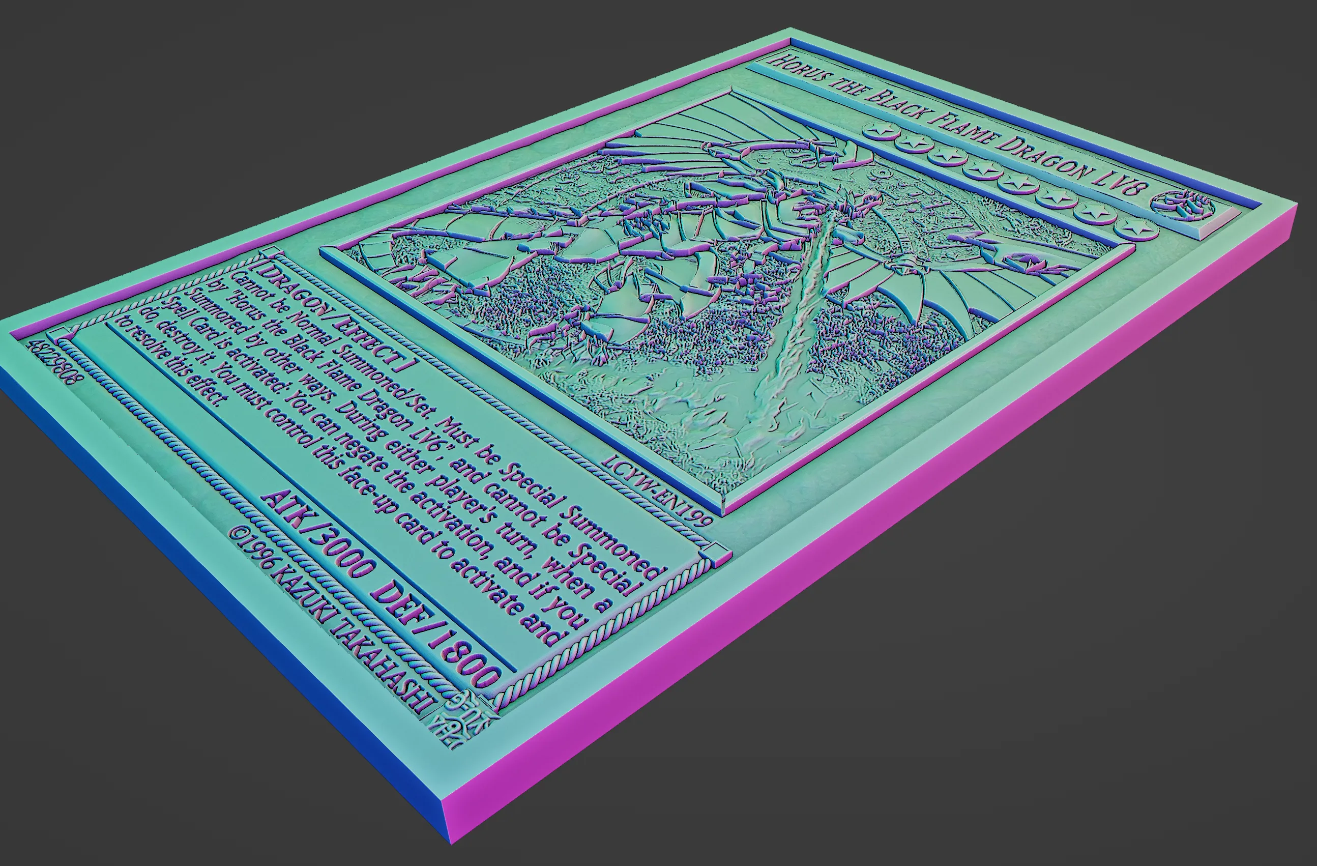 3D Printer Files | 3MF File | HORUS THE BLACK FLAME DRAGON LV8 - YU-GI-OH! | Creality Cloud