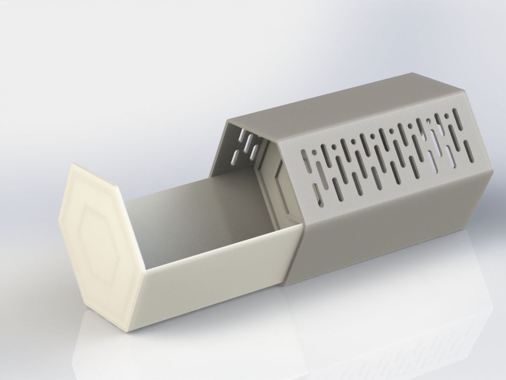 Hexagon Container Capsule Storage | 3D models download | Creality Cloud