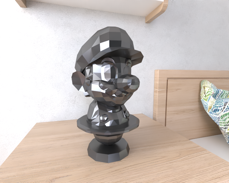 Super Mario Bust Lowpoly Low poly | 3D-Modelle herunterladen | Creality ...