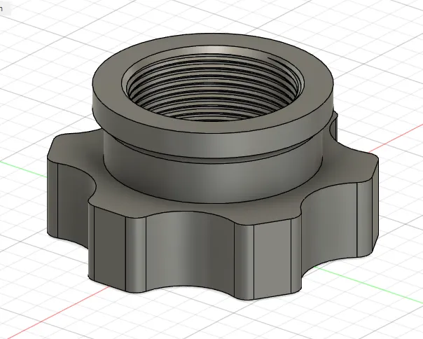 gratuita Tools & Spare Parts STL Descarga - The locking nut of the M32 ...