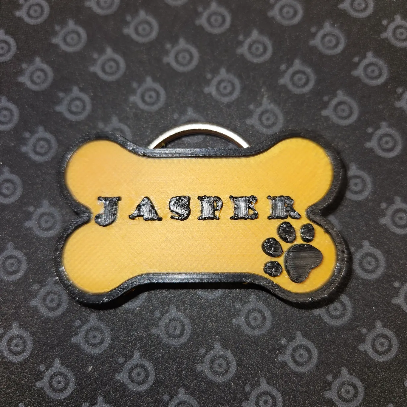 3D Printer Files | 3MF File | Bone Dog Tag with full size keyring ...