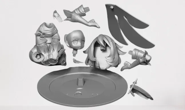 Fictional Characters STL Download - Genshin Impact Paimon V3 STL ...