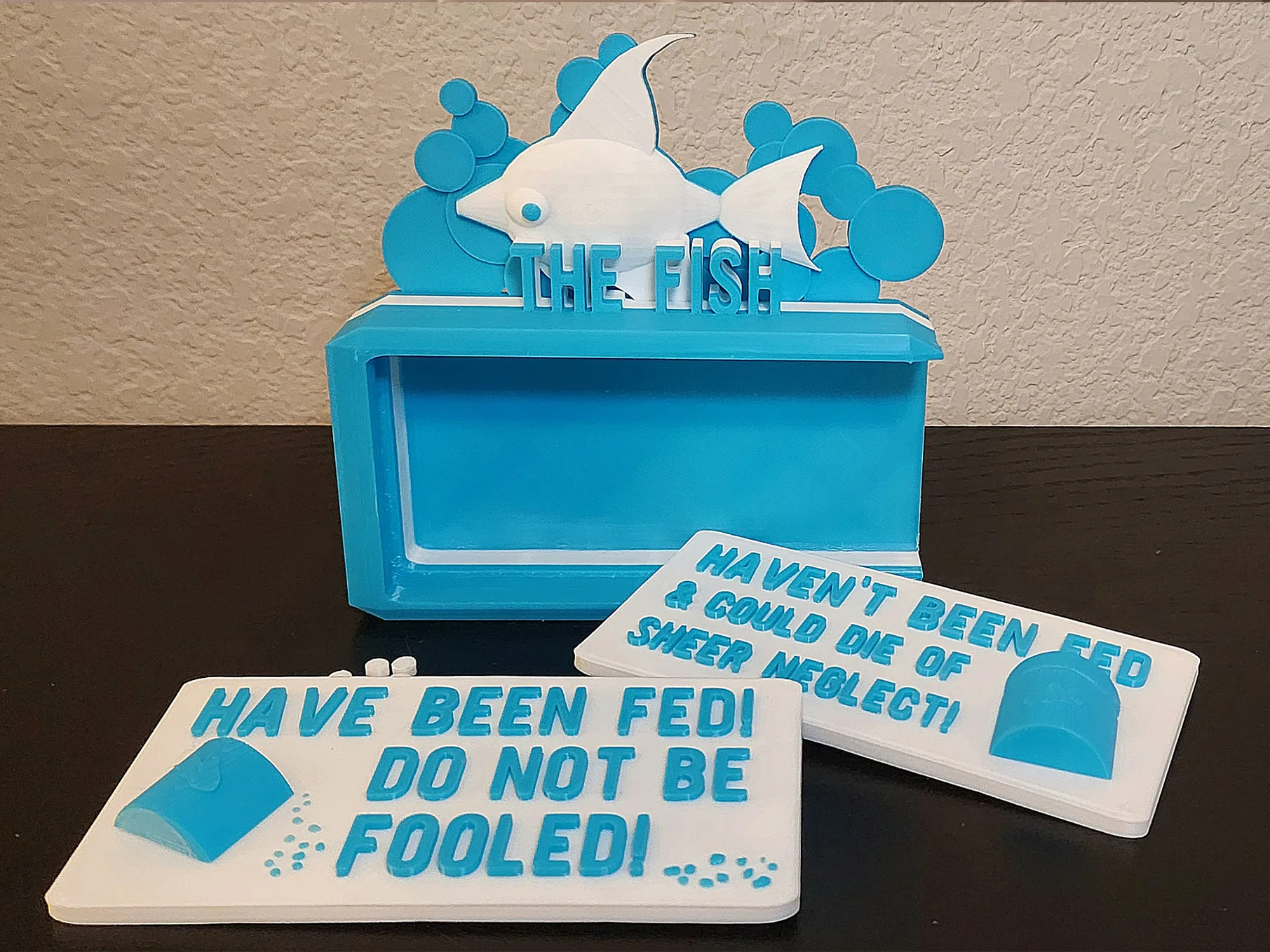 3D Printer Files | 3MF File | Fish Feeding Status Magnet Sign ...