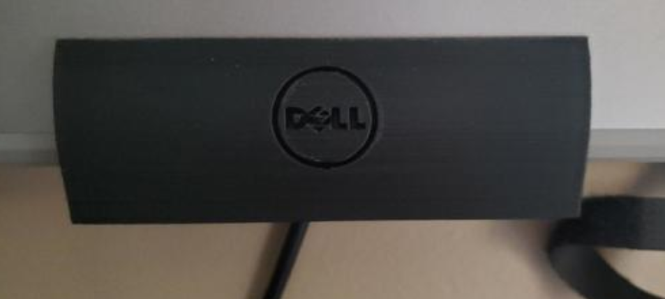 Dell Laptop Wall Mount w/ charging cord channel | 3D models download ...