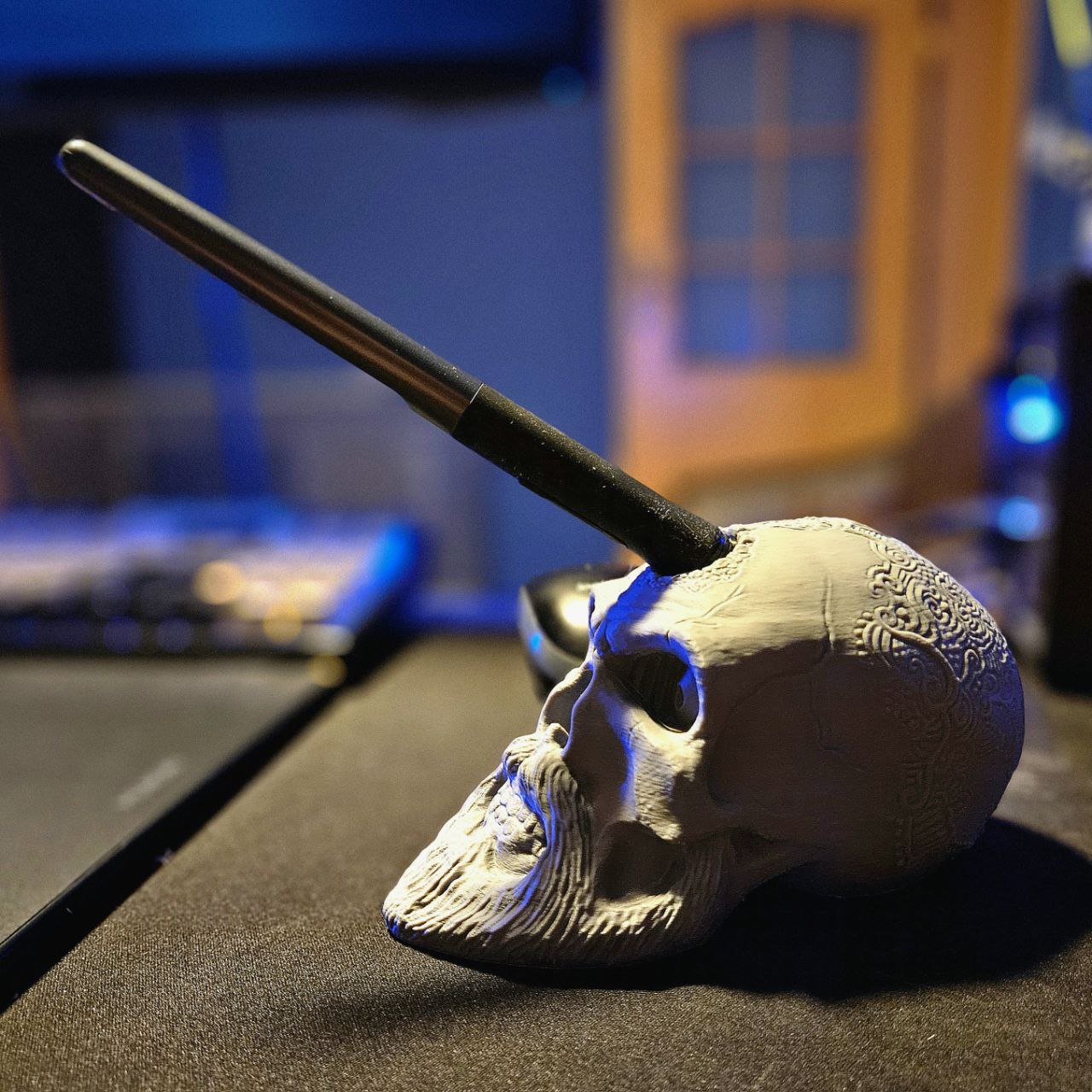 Cursed Viking Skull Pen Holder | 3D models download | Creality Cloud
