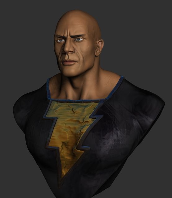 Black Adam Bust | 3D models download | Creality Cloud