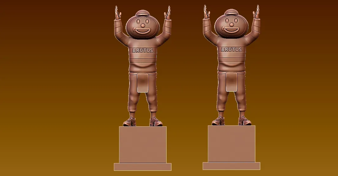 Other STL Download - BRUTUS BUCKEYE - OHIO STATE UNIVERSITY - MASCOTby ...