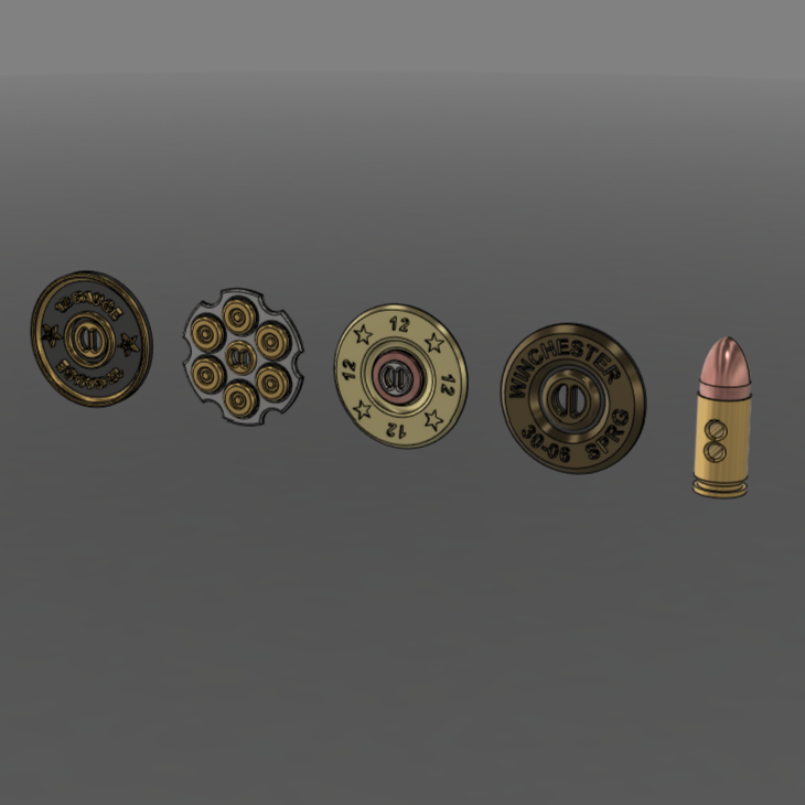 Bullet Clothing Buttons - Clothes Buttons Design Contest | 3D models ...
