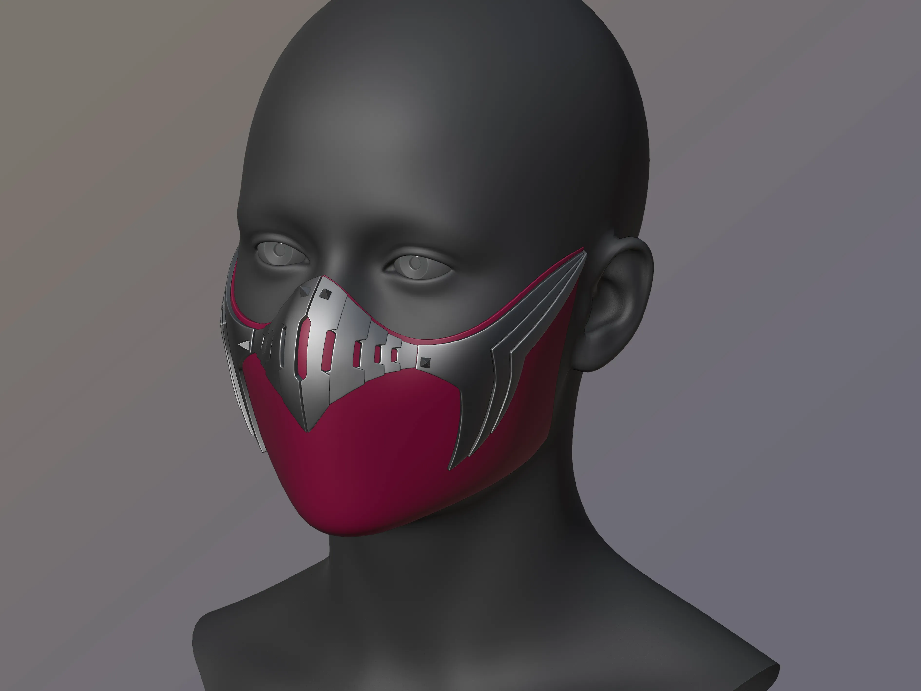 Cosplay STL Download - Mortal Kombat 1 MK12 Mileena cosplay maskby BrunenG