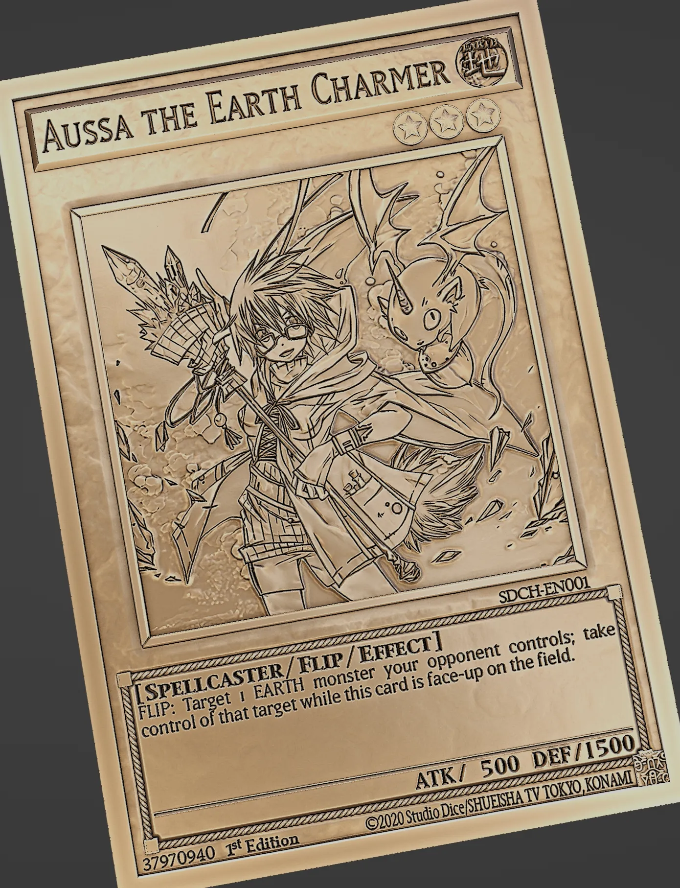 Other STL Download - AUSSA THE EARTH CHARMER - YU-GI-OH!by Wsonuchiha3D