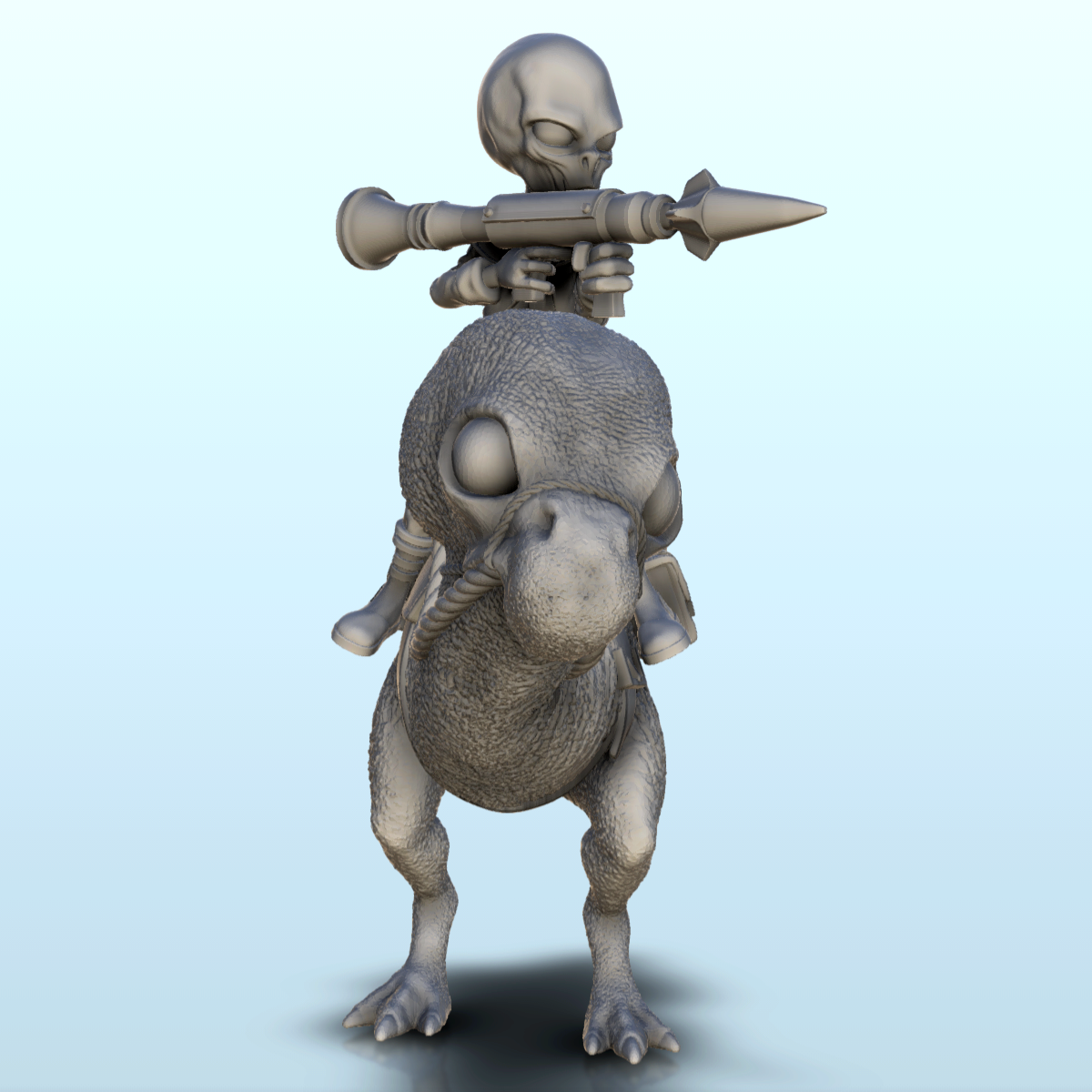 Alien with rocket mounted on two-legged animal (20) (+ pre-s | 3D ...