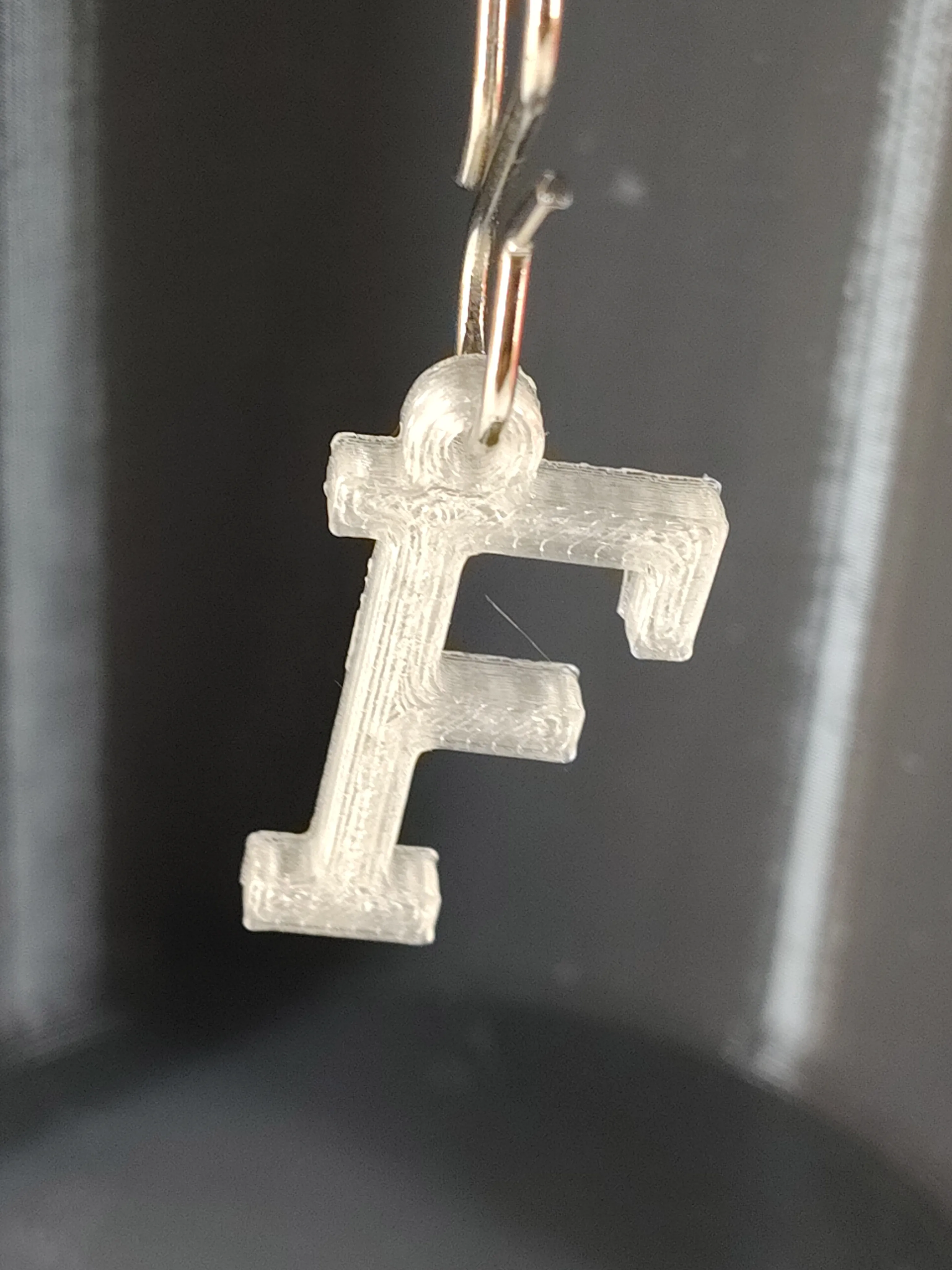 3D Printer Files | 3MF File | F Keychain | Creality Cloud