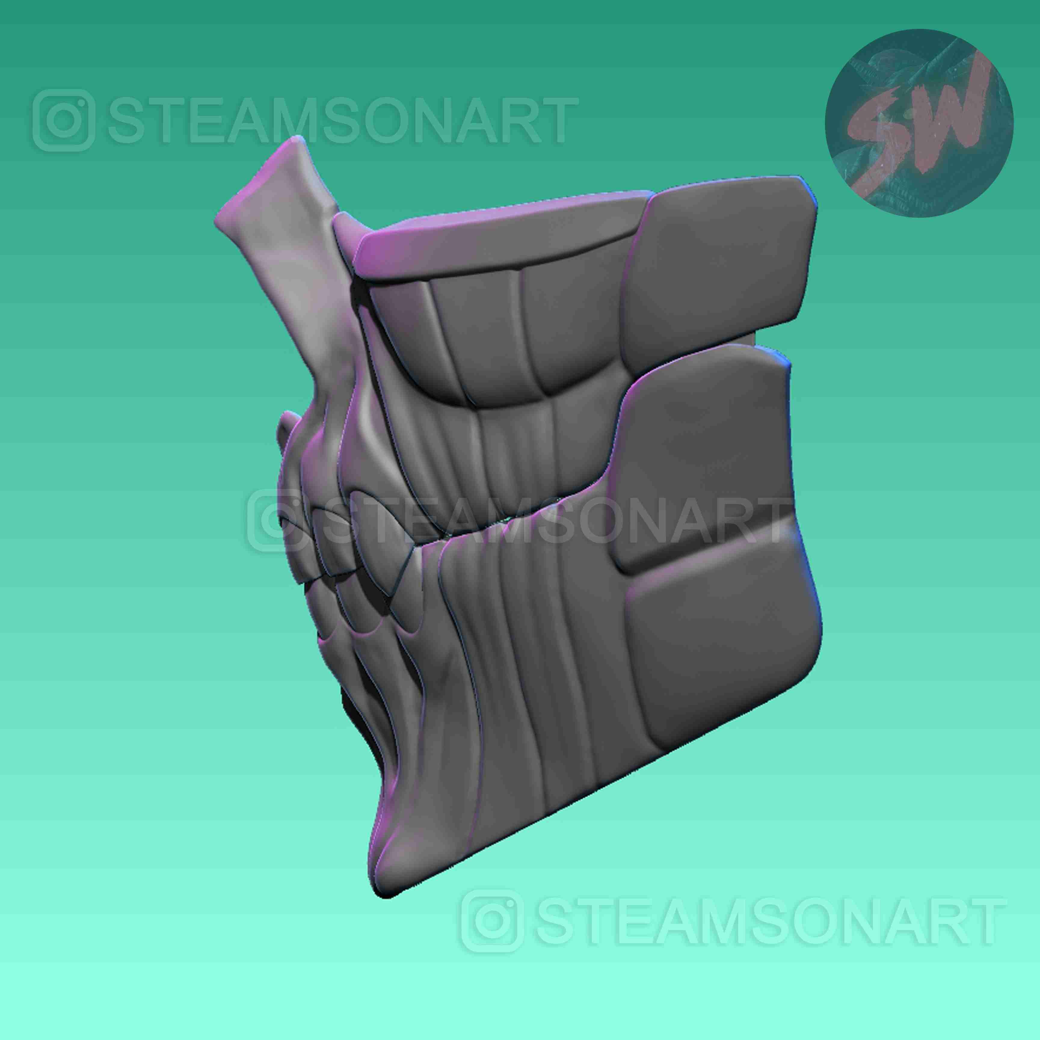 BLEACH Szayelaporro (Octava 8th Espada) Articulated Mask | 3D models ...