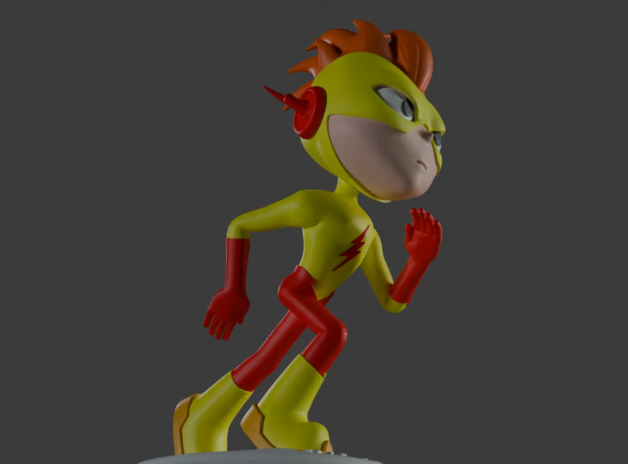 Characters & Creatures STL Download - KidFlash - TTGby 3dmpro