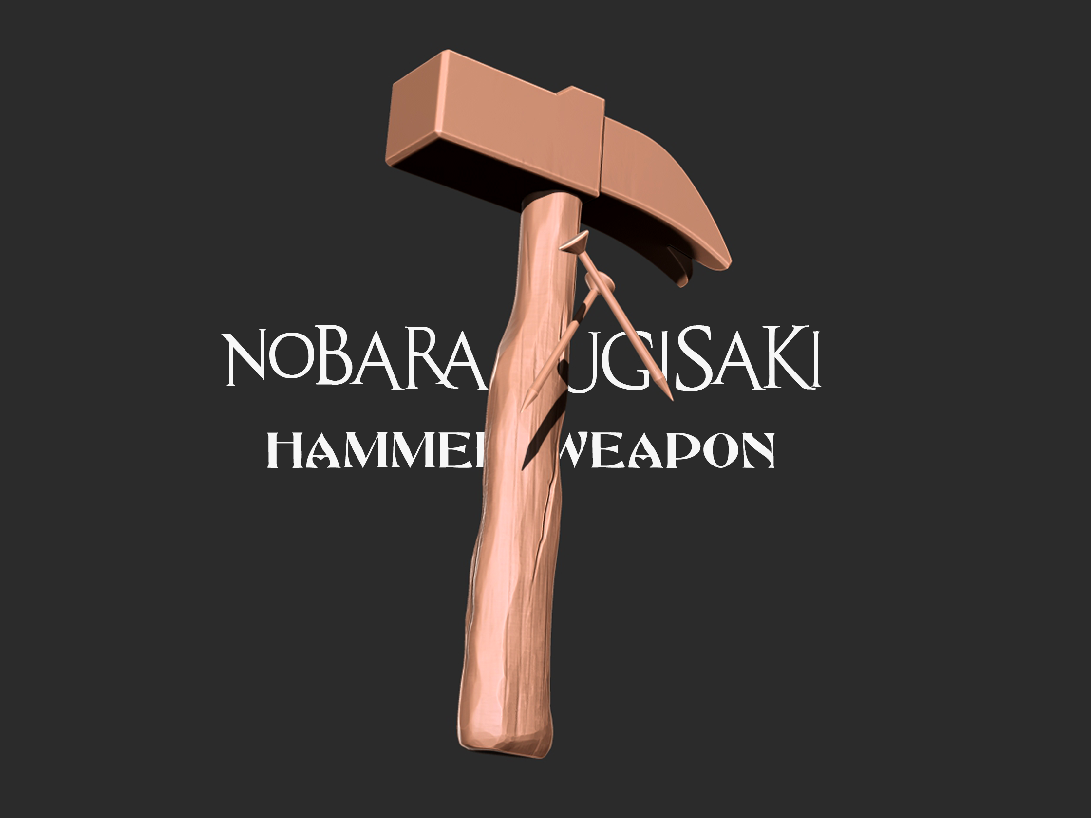 Nobara kugisaki - Cursed hammer 3d print model | 3D models download ...