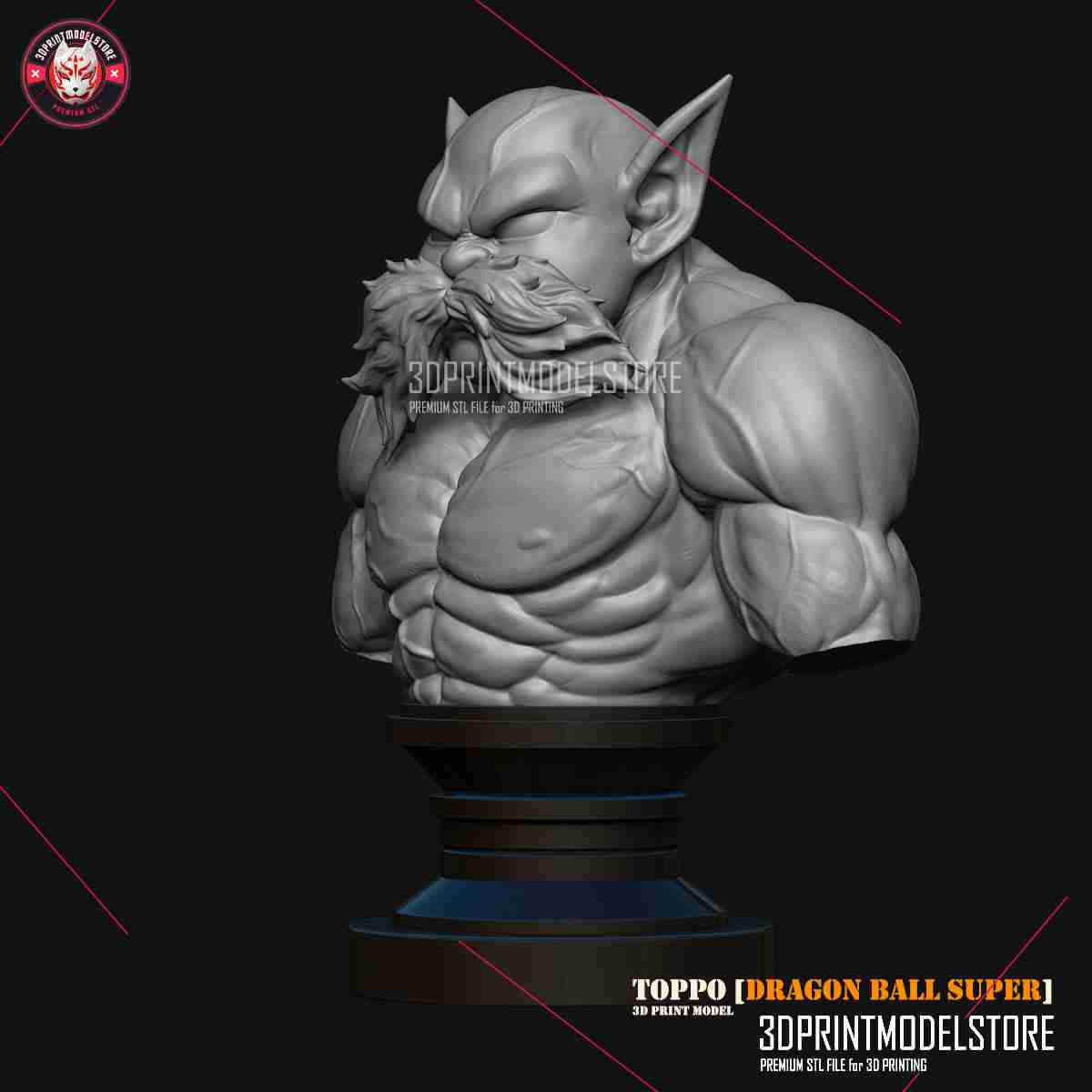 Toppo Dragon Ball Super Miniature Bust Sculpture Toy | 3D models ...