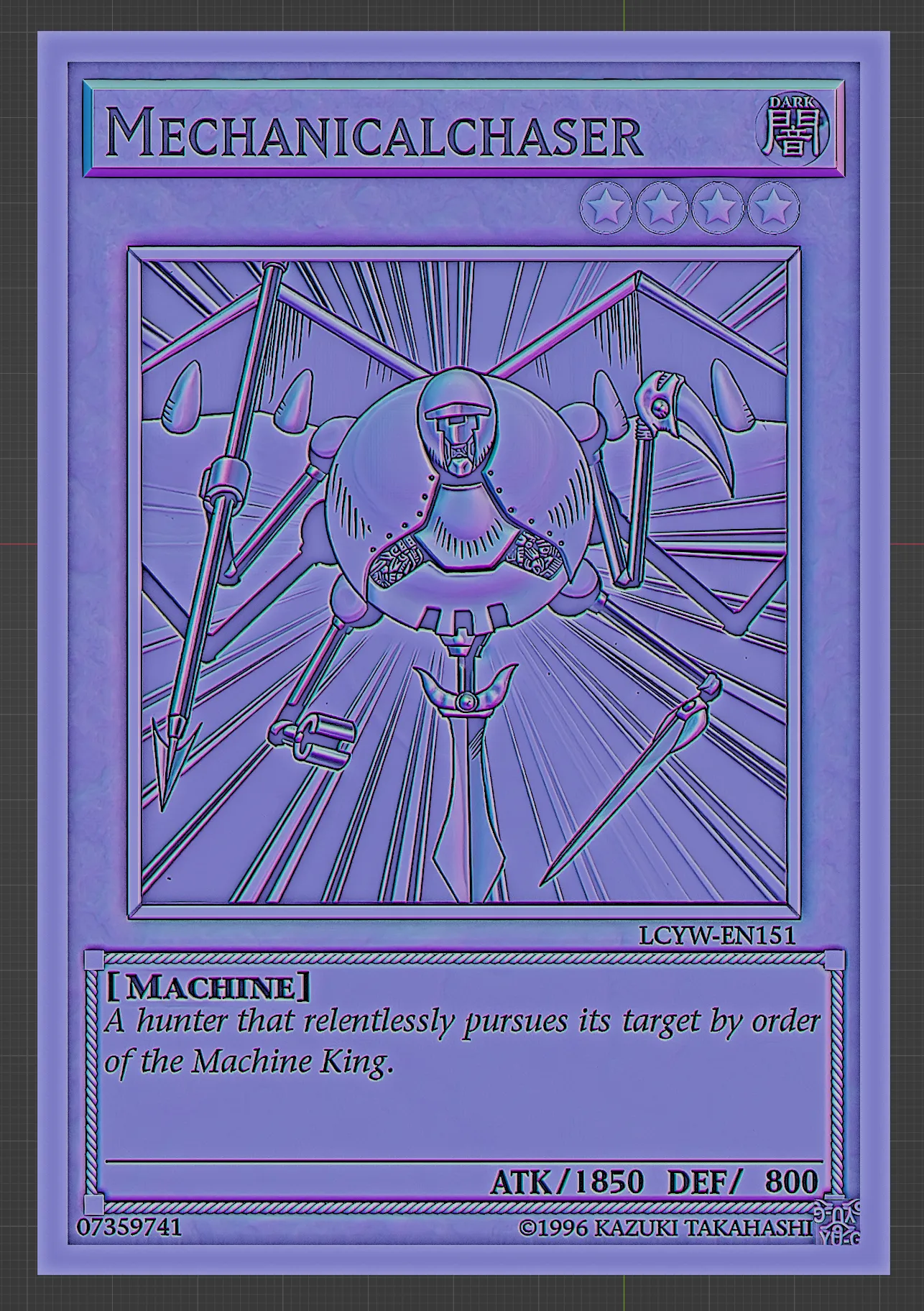 Free Other STL Download - MECHANICALCHASER - YU-GI-OH!by Wsonuchiha3D