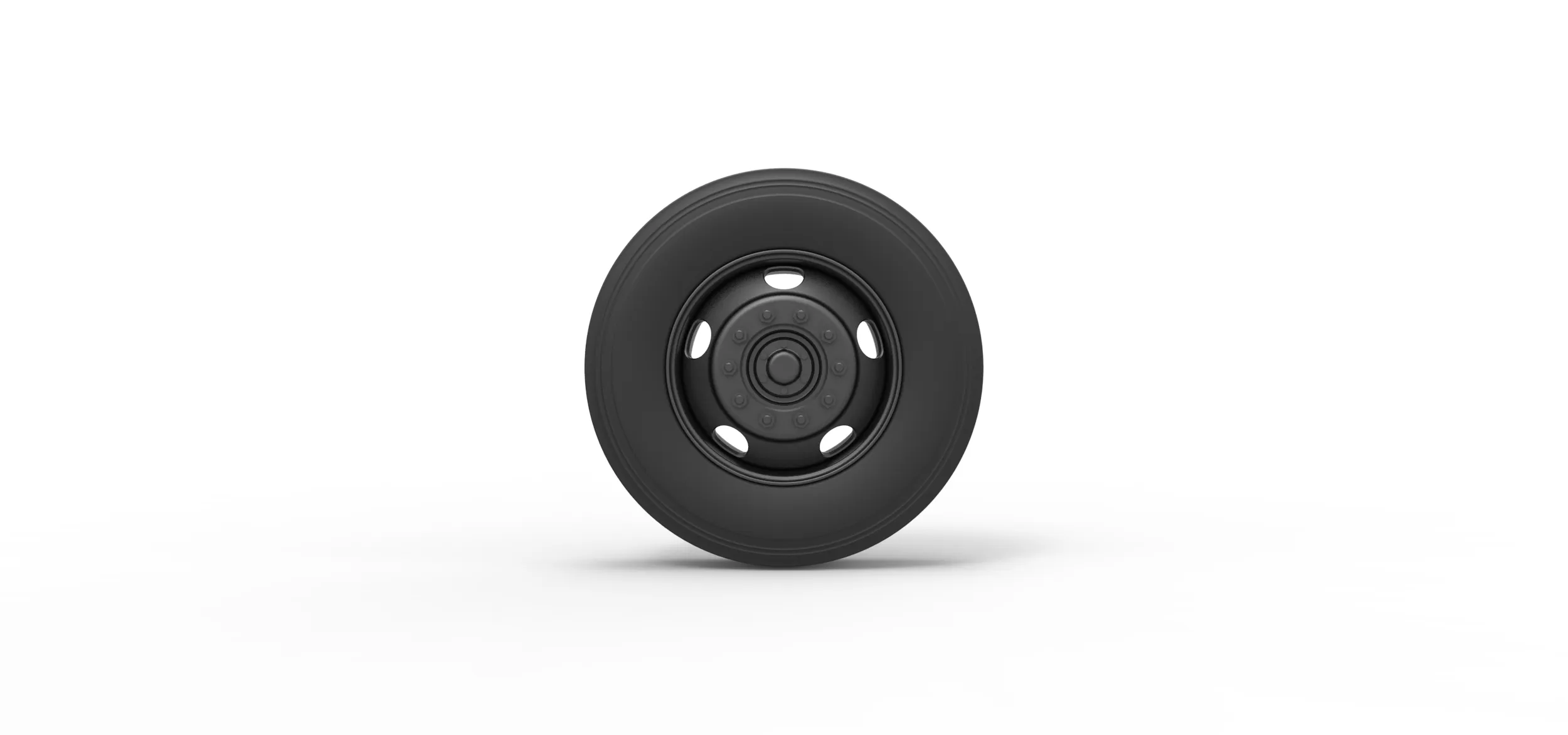 Vehicles & Machinery STL Download - 5 Hole front wheel of Vintage ...