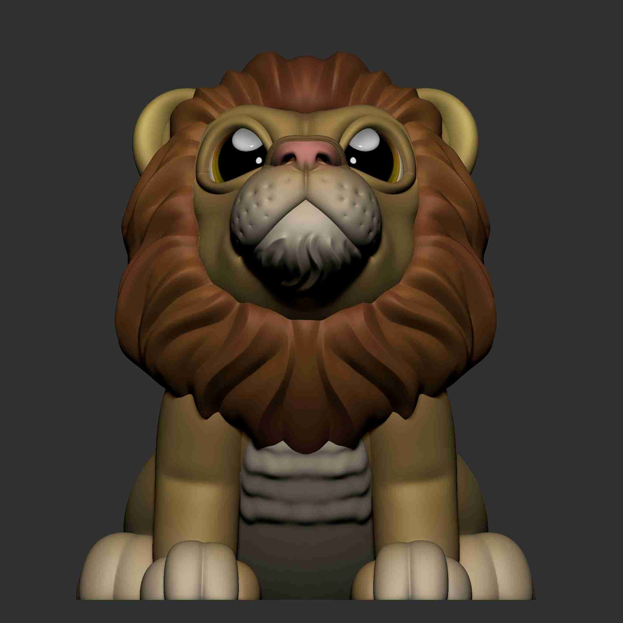CUTE LION (PRINT IN PLACE) | 3D models download | Creality Cloud
