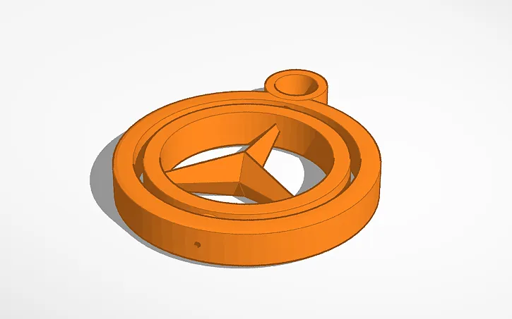 mercedes keychain gyro | 3D models download | Creality Cloud