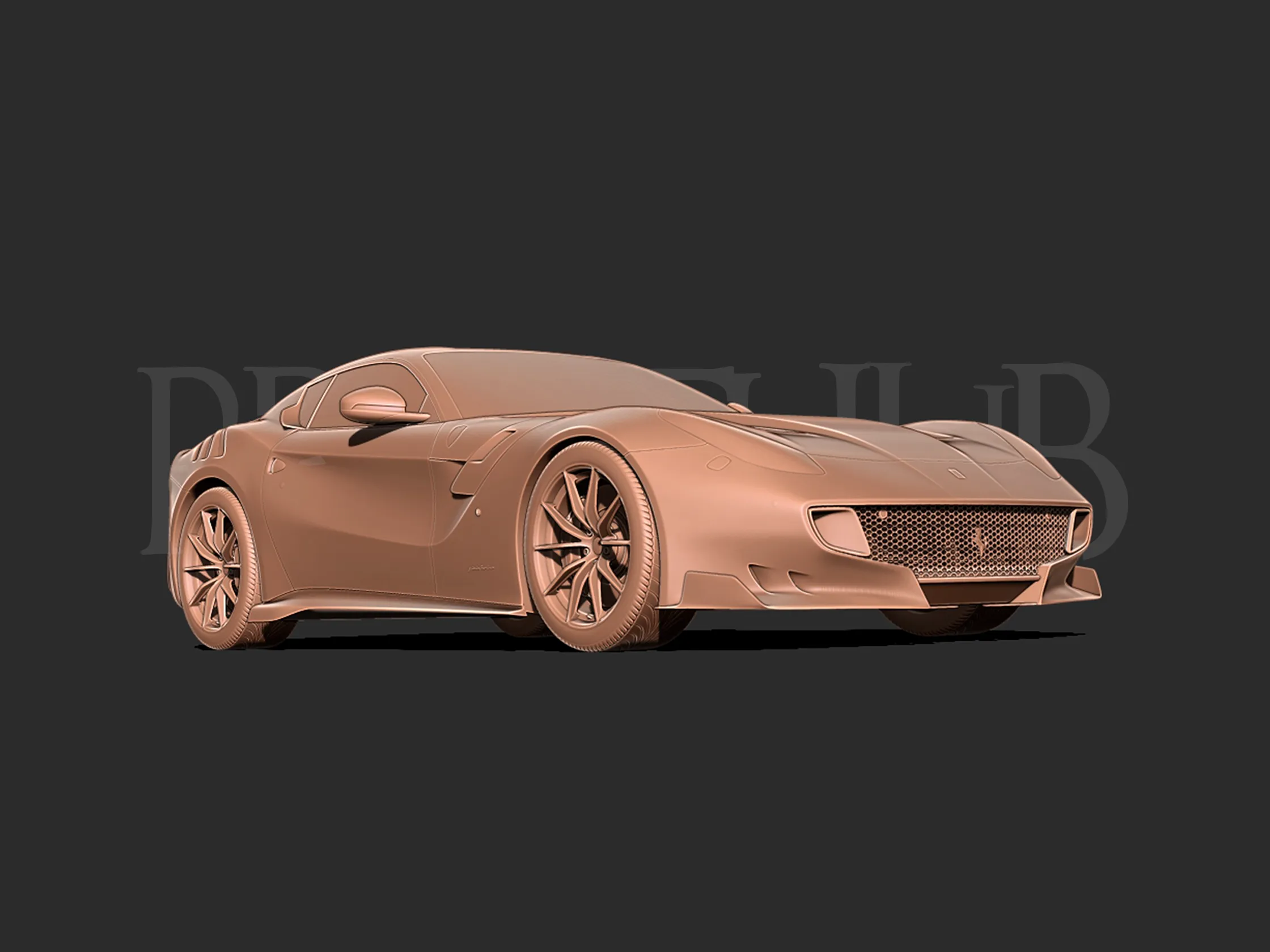 Other STL Download - ferrari f12 3d print modelby Printhub