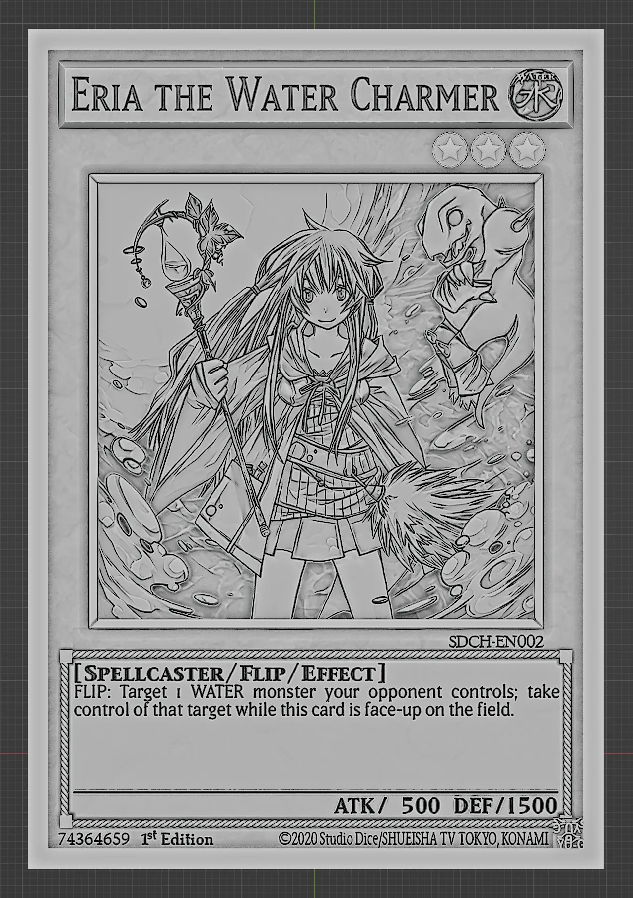 Other STL Download - ERIA THE WATER CHARMER - YU-GI-OH!by Wsonuchiha3D