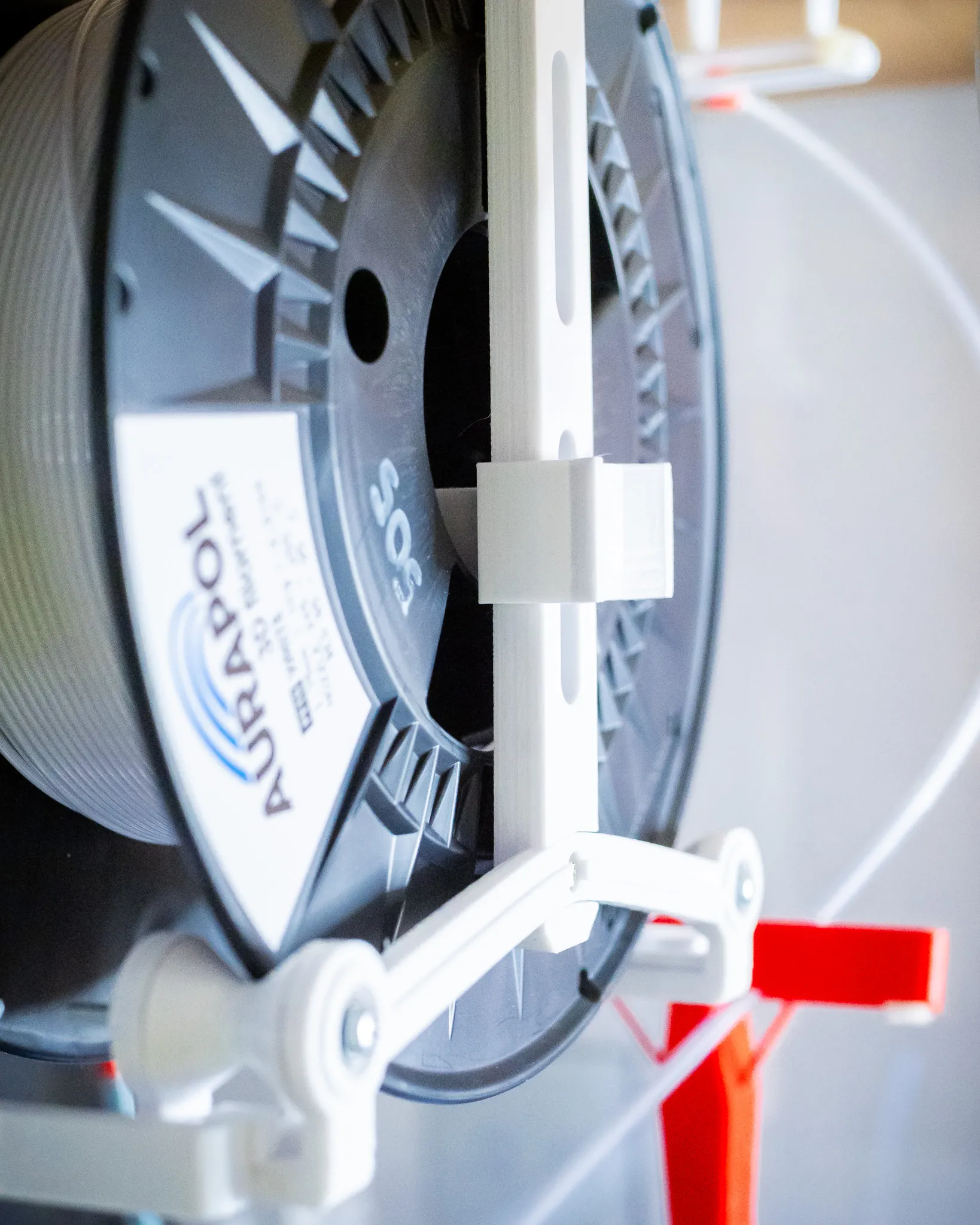 3D Printer Parts STL Descarga - Hanging Filament Holder with Rollers ...