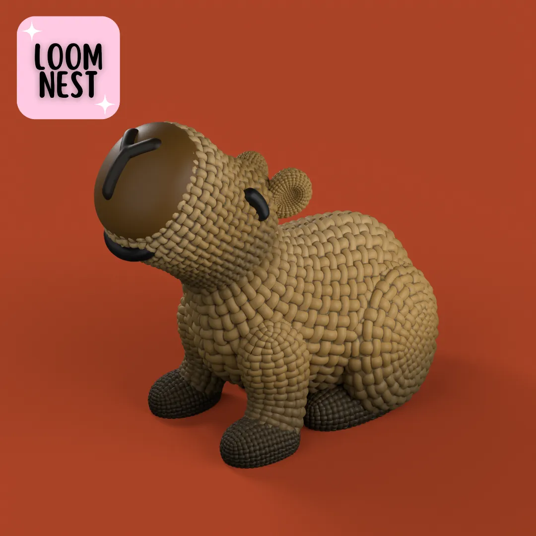 Characters & Creatures STL Download - CAPYBARA KNITTED - CROCHET - 3MF ...
