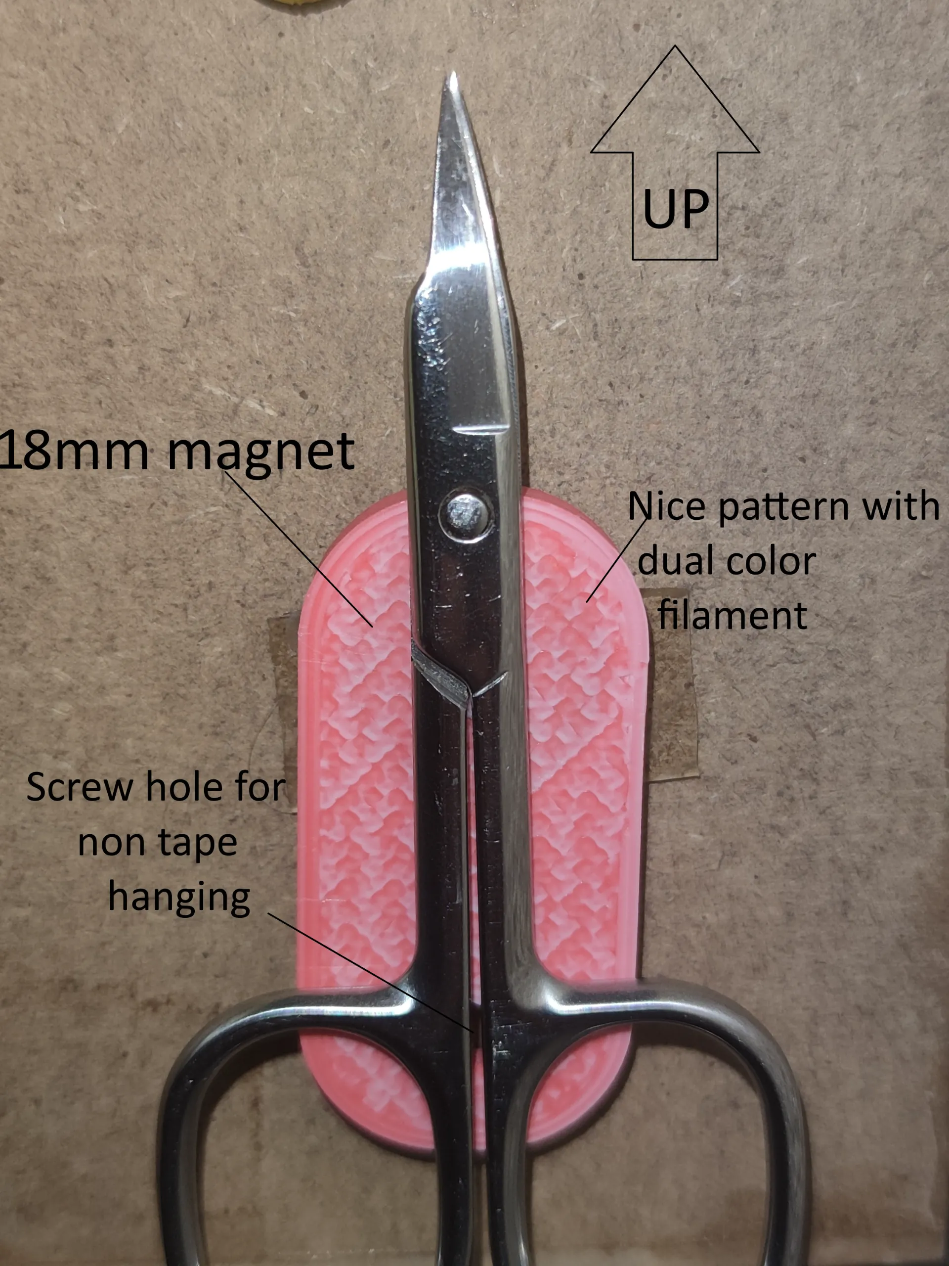 Archivos de impresora 3D | Archivo 3MF | Magnetic Wall Scissors holder ...