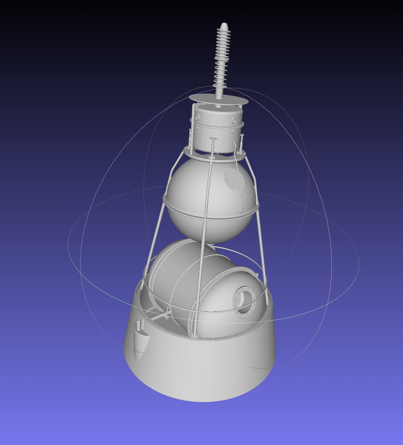 Sputnik 2 Laika Capsule Cutaway | 3D models download | Creality Cloud