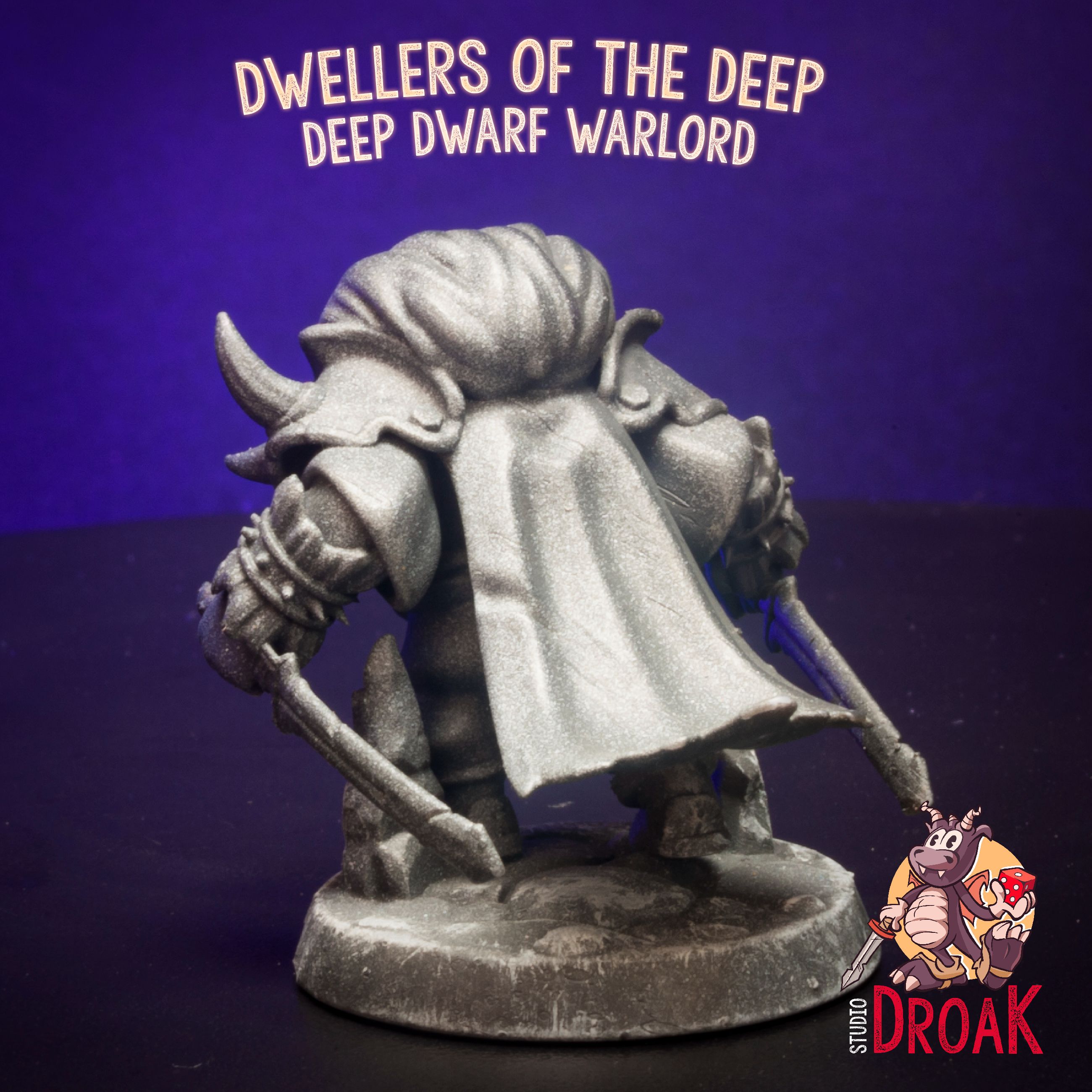 Deep Dwarf Warlord - Dwellers of the Deep | 3D models download ...