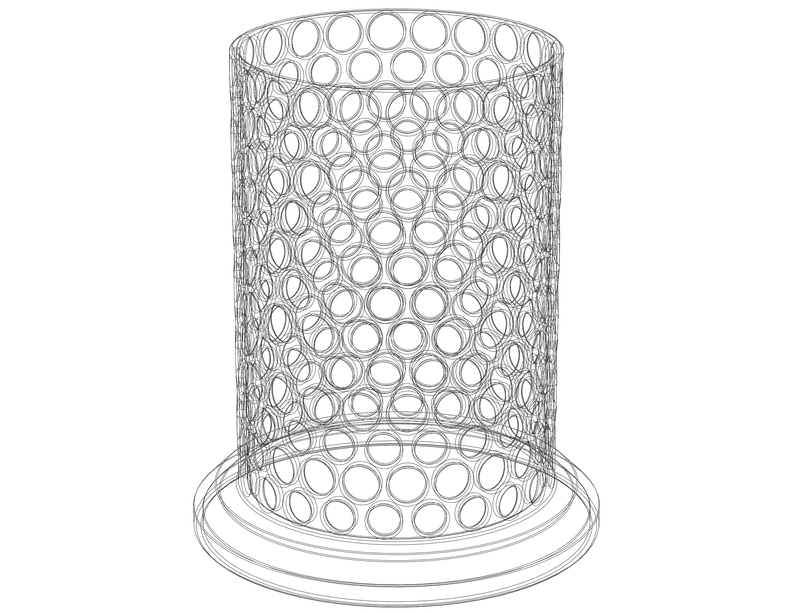 Plastic Organizer Round Holder 7 cm | 3D models download | Creality Cloud