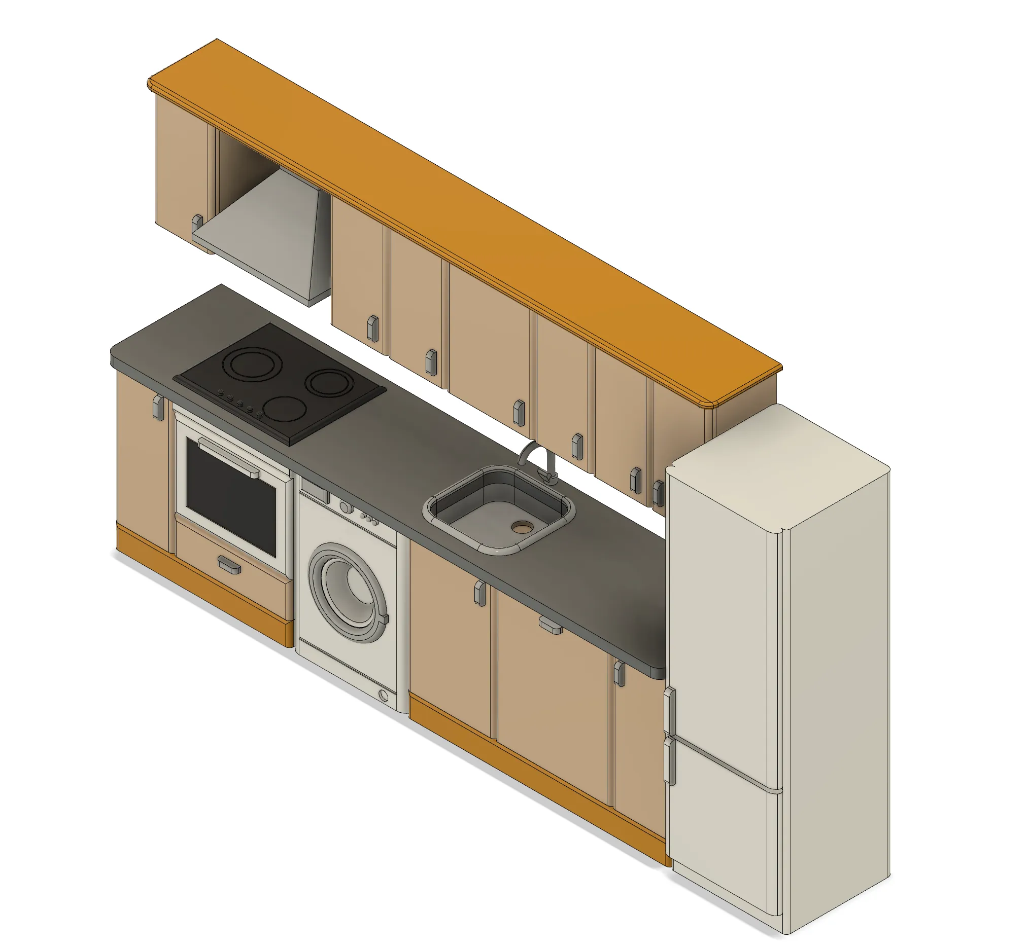 Other STL Download - miniature kitchen-Gominolozgz