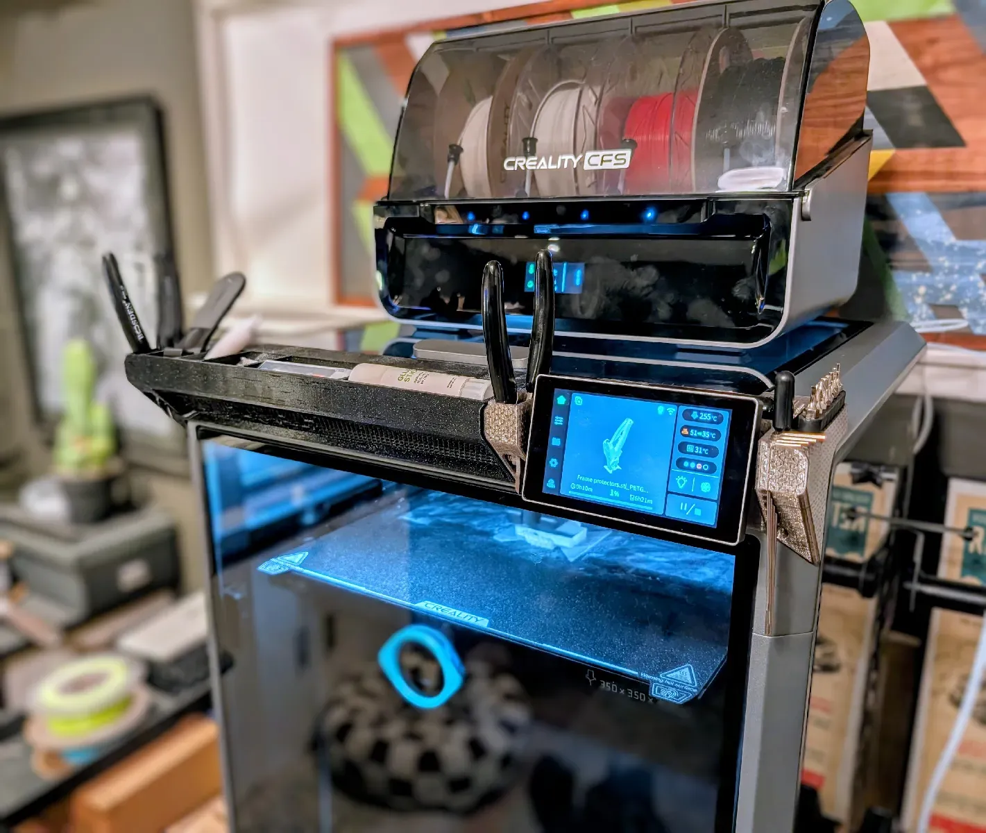 Free 3D Printer Parts STL Download - K2 Plus Organizerby DrewDeeDoo