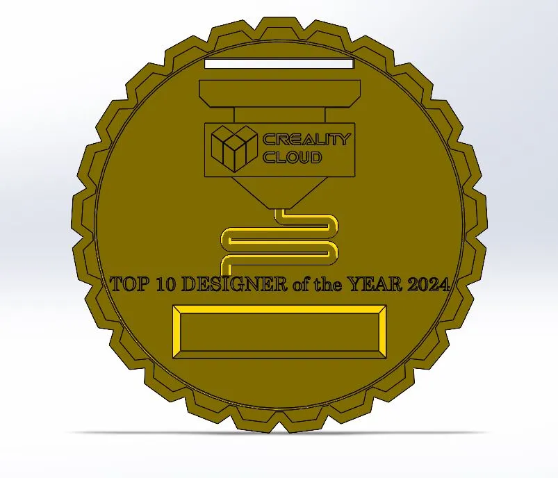 Creality Cloud Annual Designer Medal 2024 | 3D models download ...