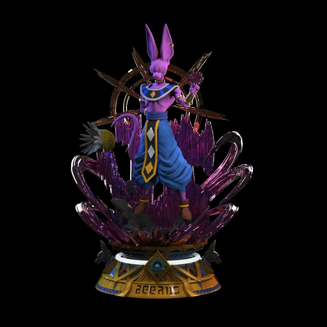 Characters & Creatures STL Download - BEERUS - CONTAS - DRAGON BALL ...