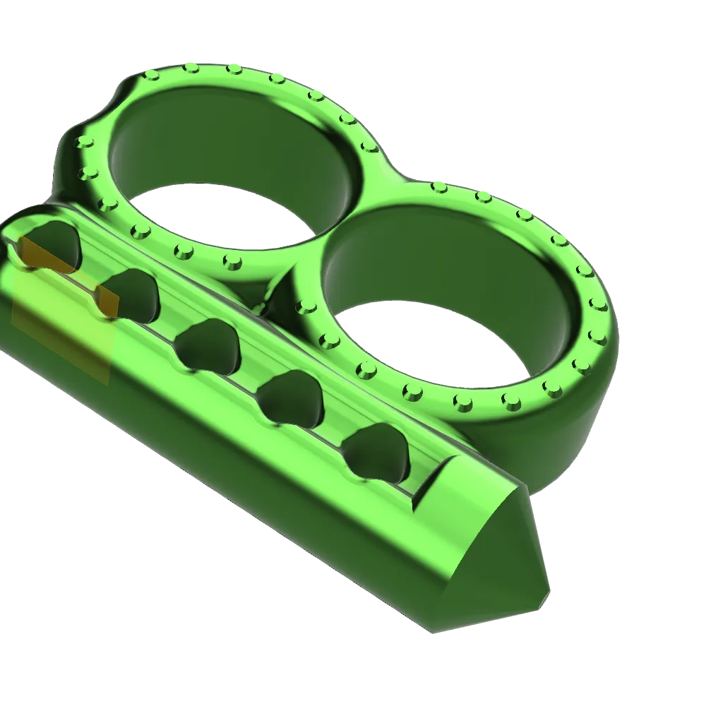 Personal Accessories STL Download - Brass knuckles for 2 fingers with a ...