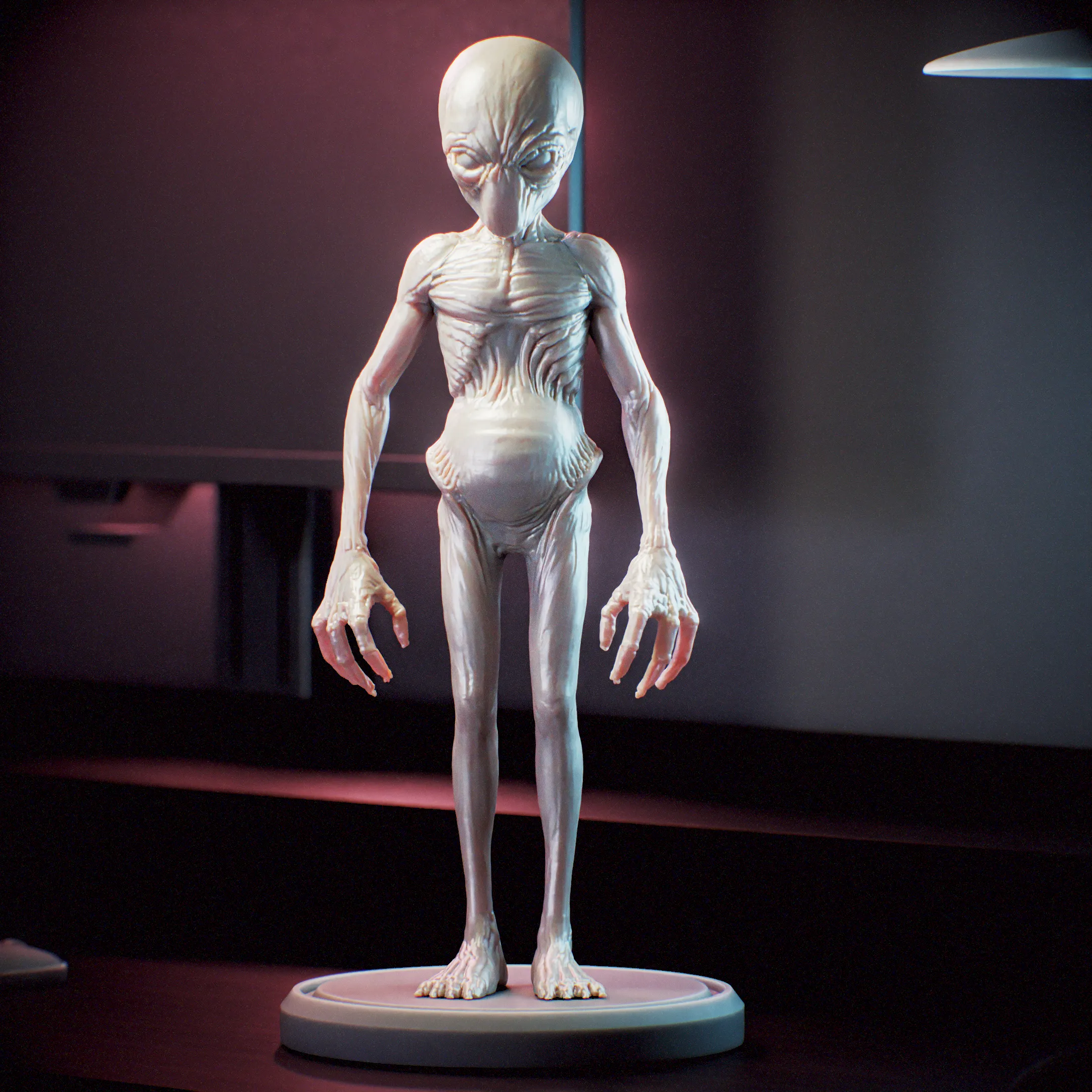 Characters & Creatures STL Download - Ufo enemy unknow - Sectoid Alien ...