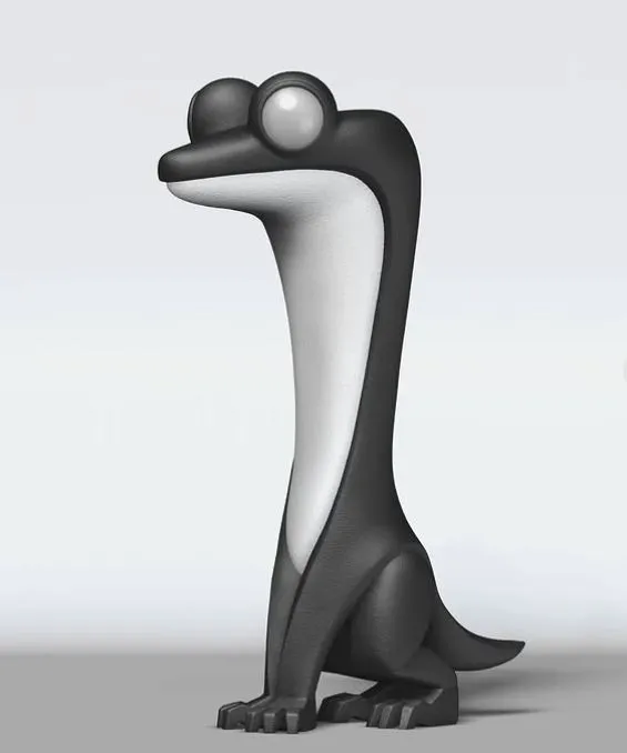 Sculptures & Artworks STL Download - Smile Lizard Creature Fan Art ...