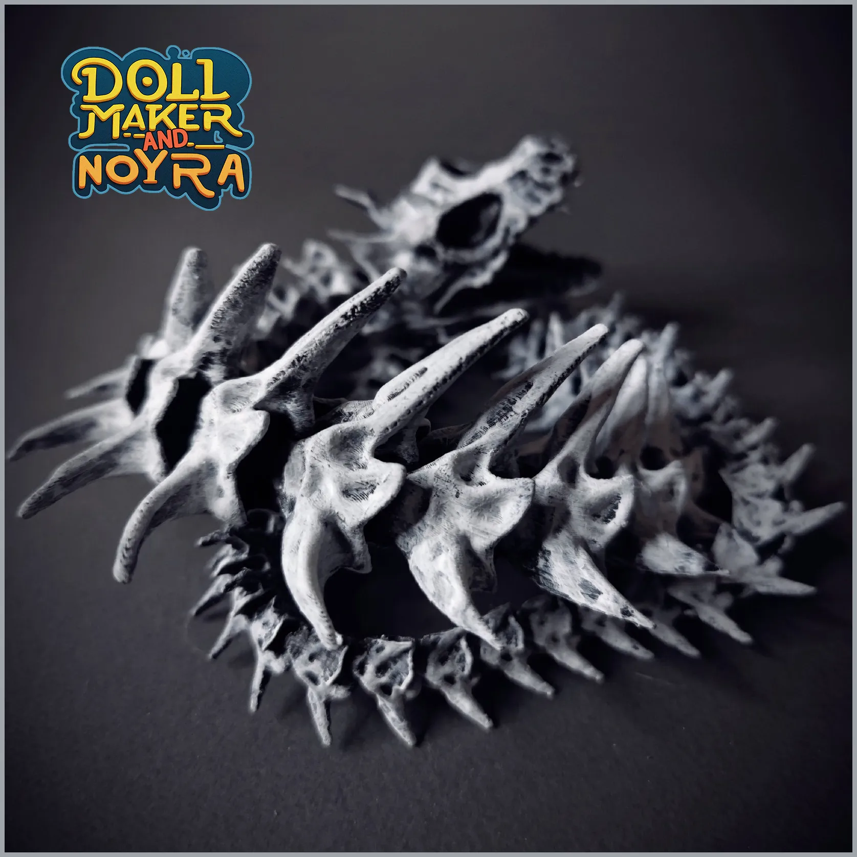 Characters & Creatures STL Download - Articulated snake skeletonby Doll ...