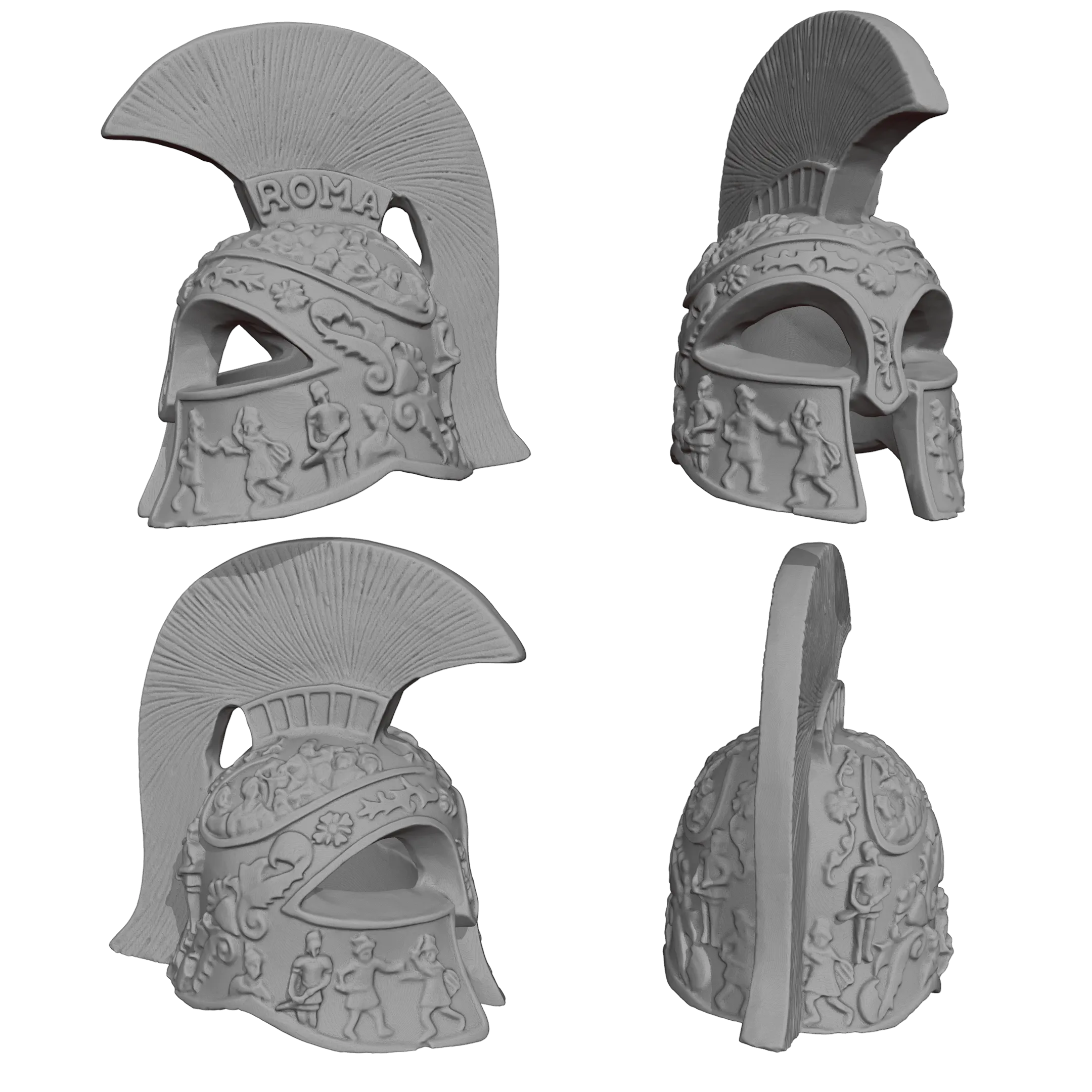 Digital Art STL Download - Roman Helmet Decorationby RareBox