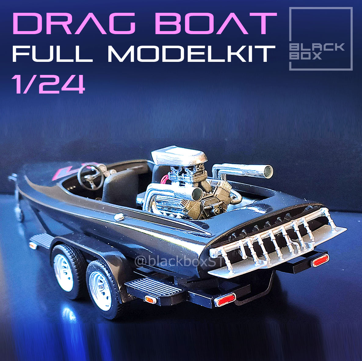 VINTAGE DRAG BOAT FULL MODELKIT 1-24TH | 3D models download | Creality ...